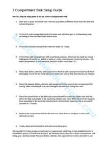 Mastering the 3-Compartment Sink: A Guide - Safe Cuisine Solutions